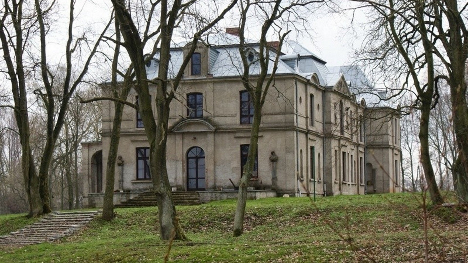 Schloss und Park in Więsławice Parcele, Kujawien-Pommern